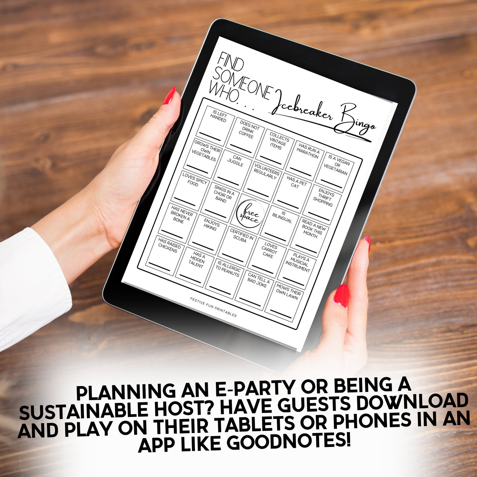 Find Someone Who Icebreaker Bingo, Mix and Mingle Conversation Starter ...