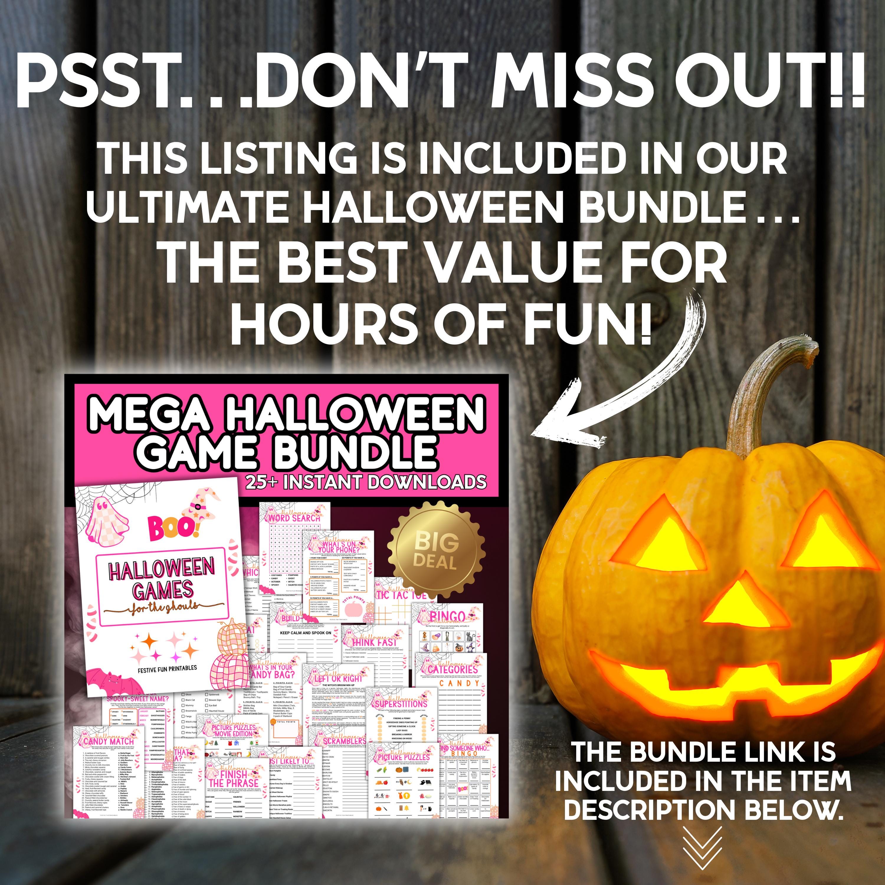 Halloween Treasure Hunt Left Right Story, Pass the Pumpkin Halloween ...