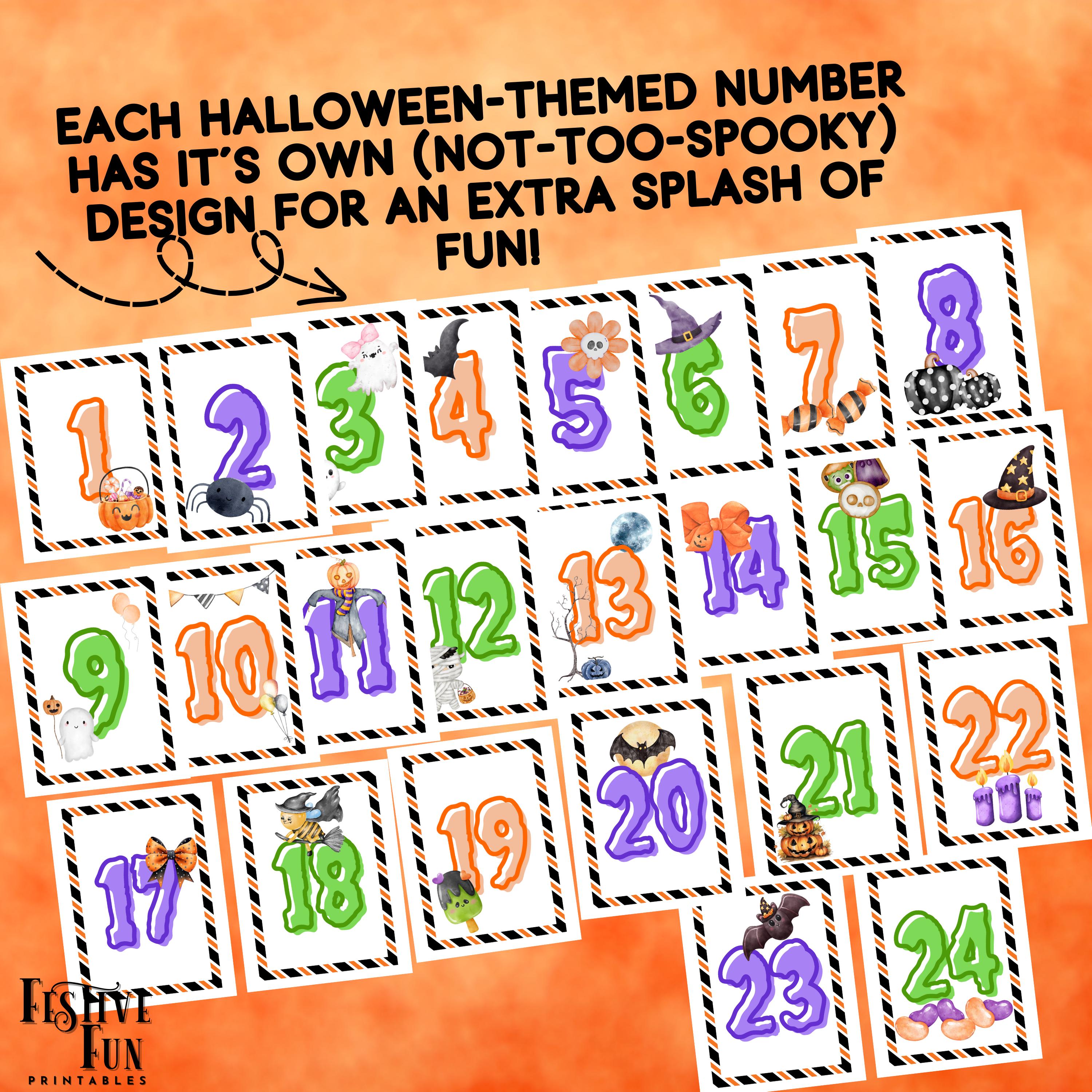 Halloween Cake Walk Game With Instructions, Numbers and Calling Card ...