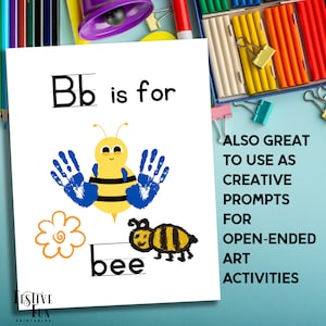 My First ABC Handprint Art Alphabet Book, Printable Finger Painting ...