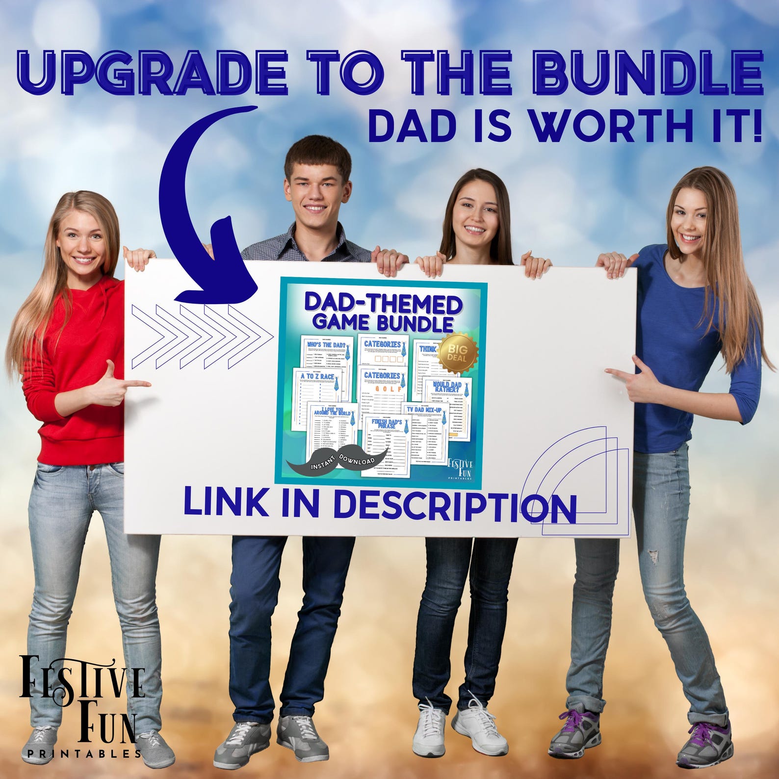 Think Fast, Dad Themed Name 3 Category Game, Printable Dad Birthday ...