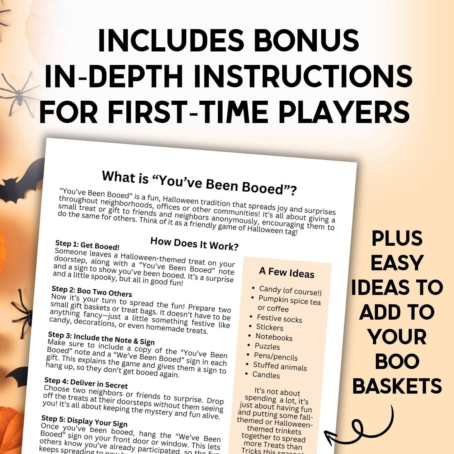 You've Been Booed Office Printable Boo Basket Game, Surprise Coworker ...