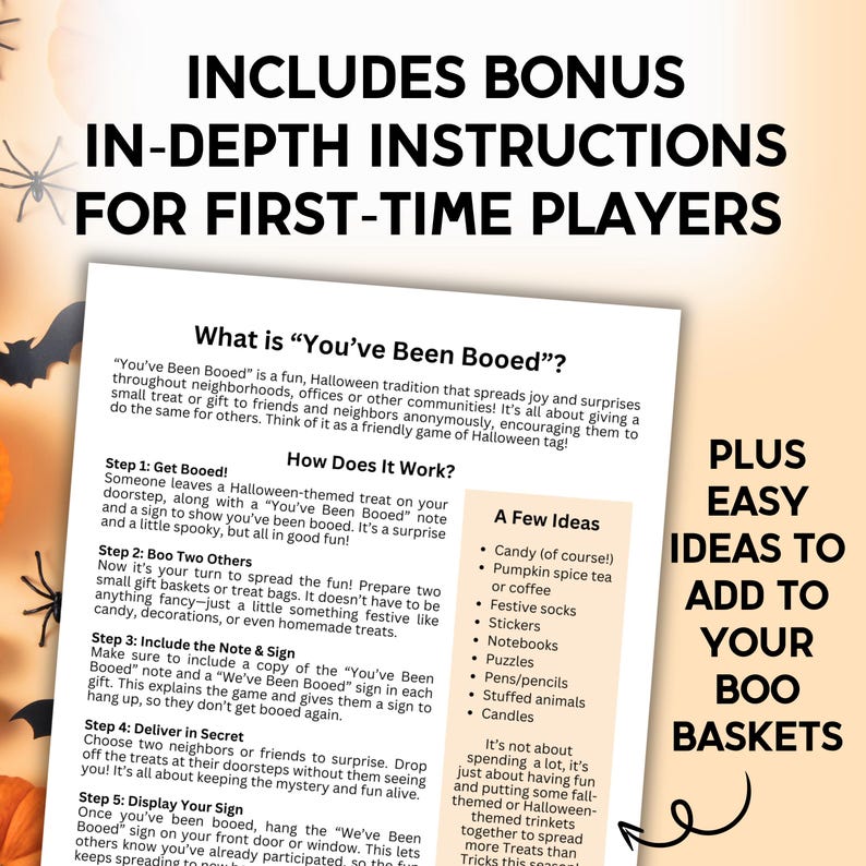 You've Been Booed Office Printable Boo Basket Game, Surprise Coworker ...