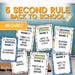 Back to School 5 Second Game Printable, Non-holiday, Non-denominational ...