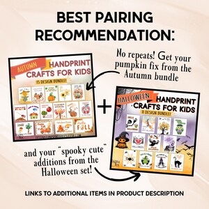 Halloween Handprint Crafts for Kids, Printable DIY Fingerprint Art ...