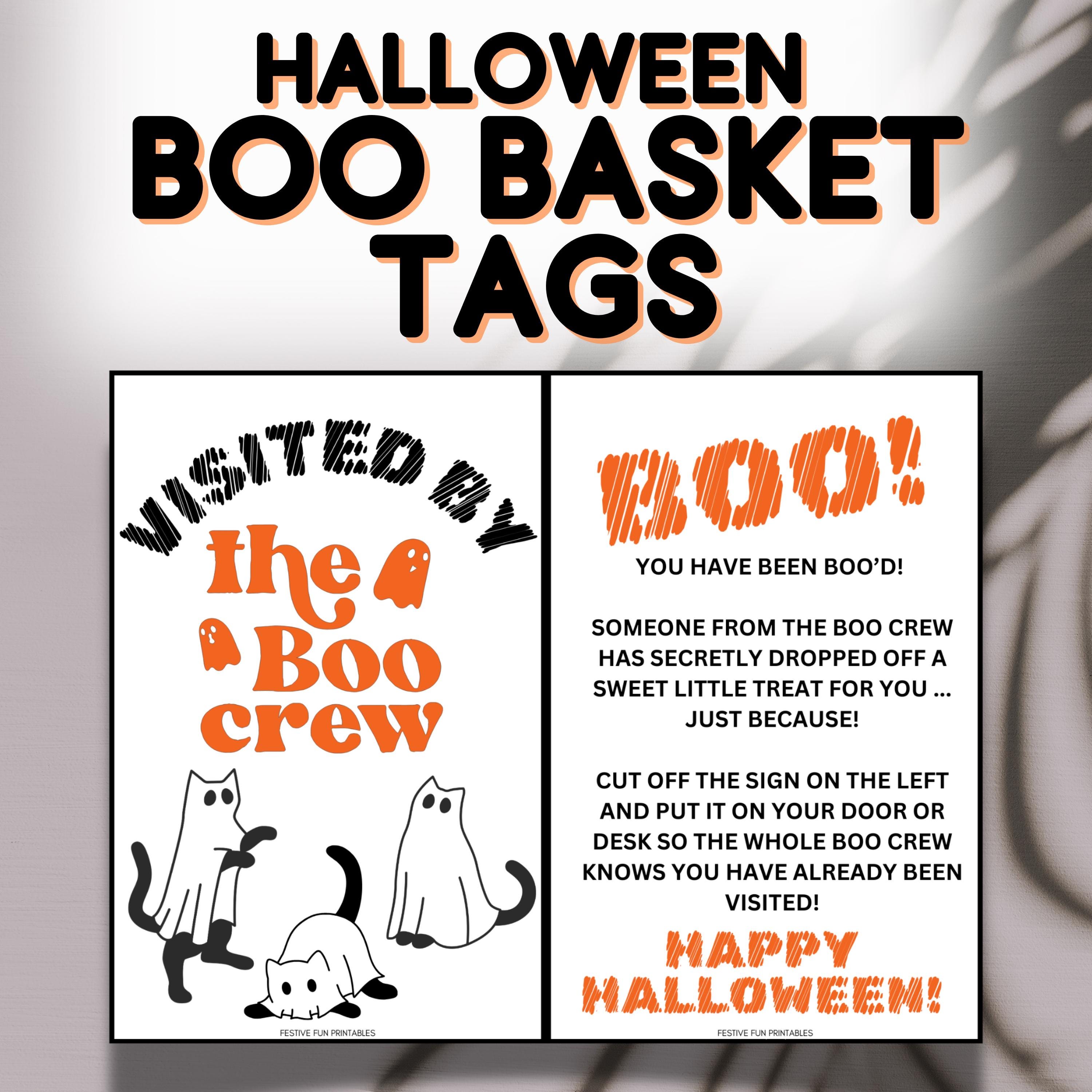 Boo Crew Was Here Sign, You've Been Booed Printable Boo Basket Buddy ...