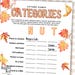 Autumn Scattered Categories Games, Printable Trivia Activity for Fall ...