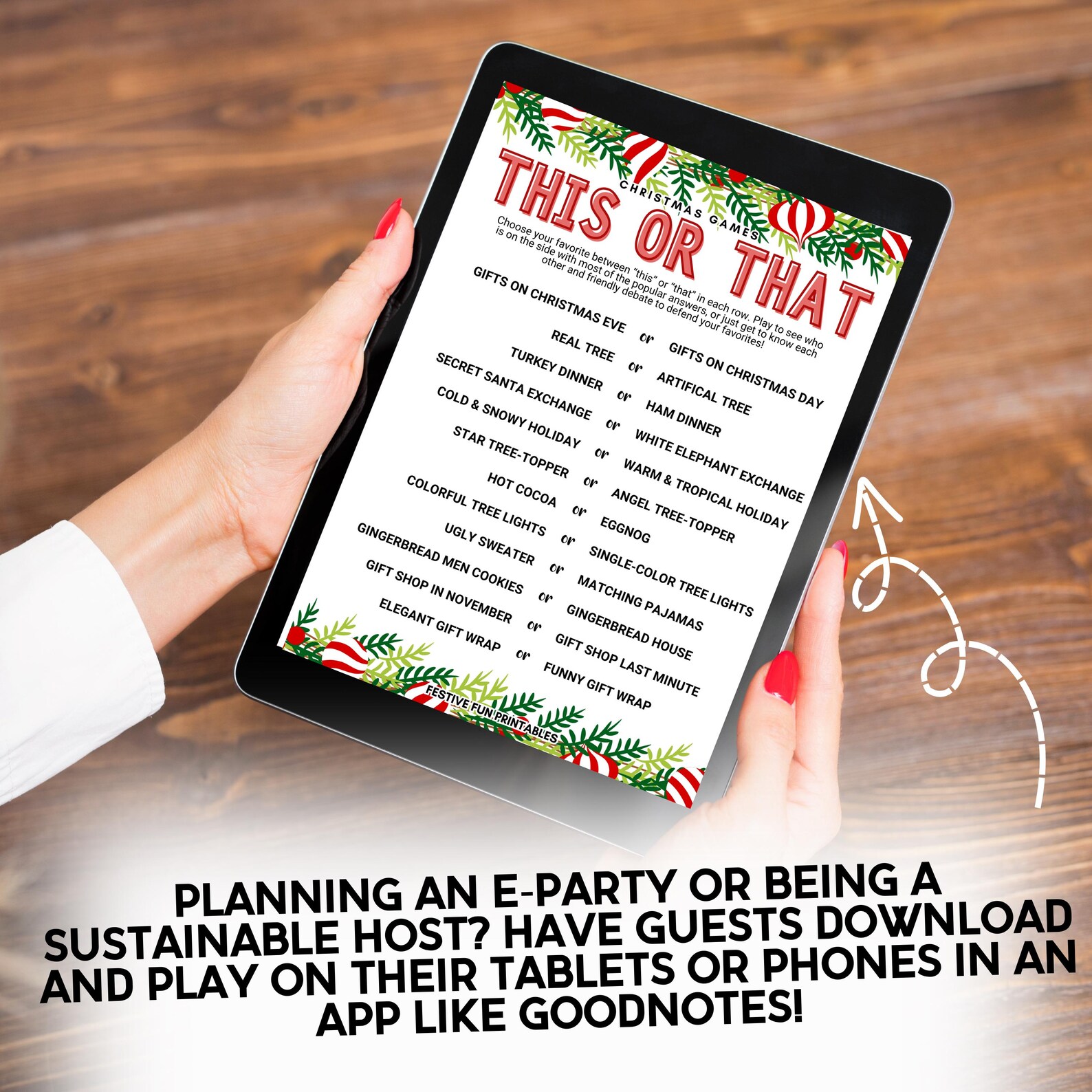 Christmas This or That Printable Game, Would You Rather Friendsmas ...