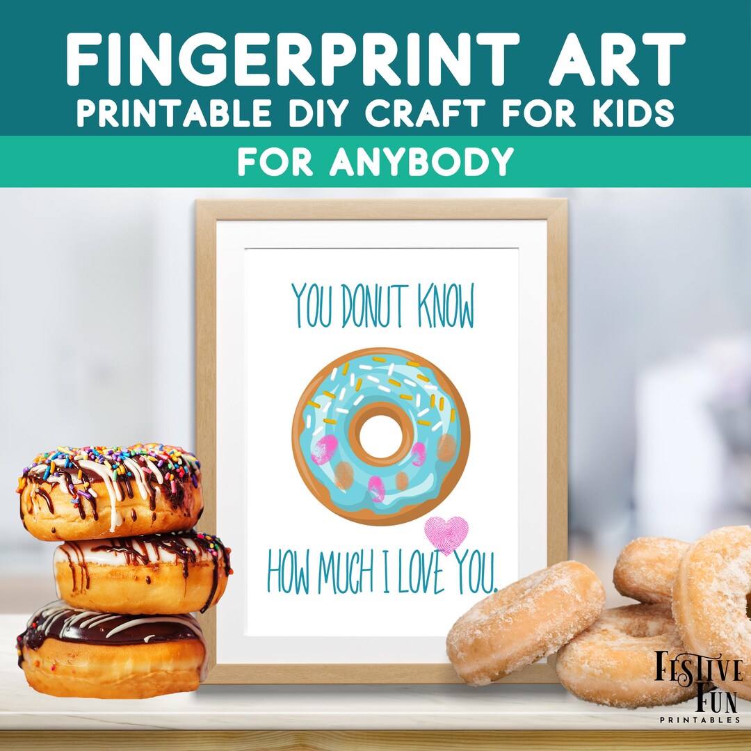 Cute Donut Know How Much I Love You Handprint Crafts for Kids ...