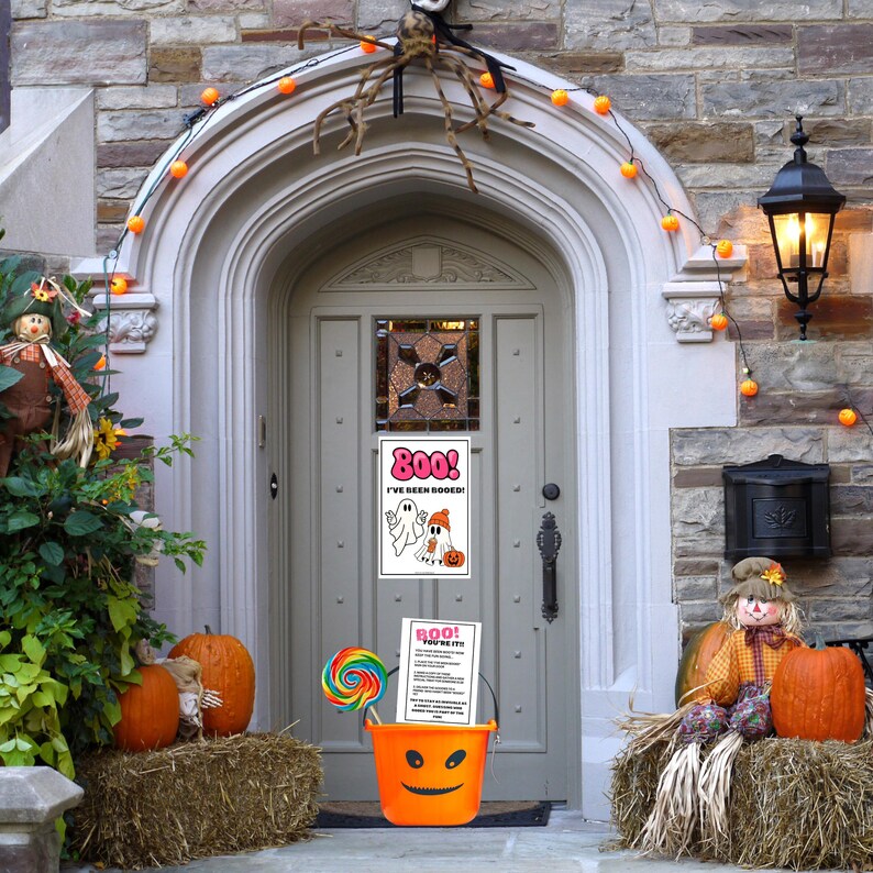 Boo Basket Printable Sign Bundle, Surprise Halloween Fall Gift Boxes ...