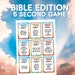 Bible 5 Second Game Printable Game for All Ages, Instant Download Game ...
