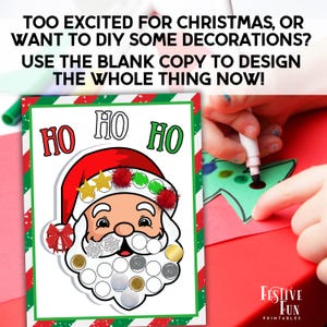 Santa Advent Calendar, Printable Countdown to Christmas Activity for ...