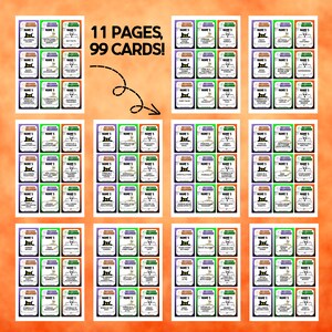 Halloween Five Second Game Printable, Name Three in 5 Seconds, Quick ...