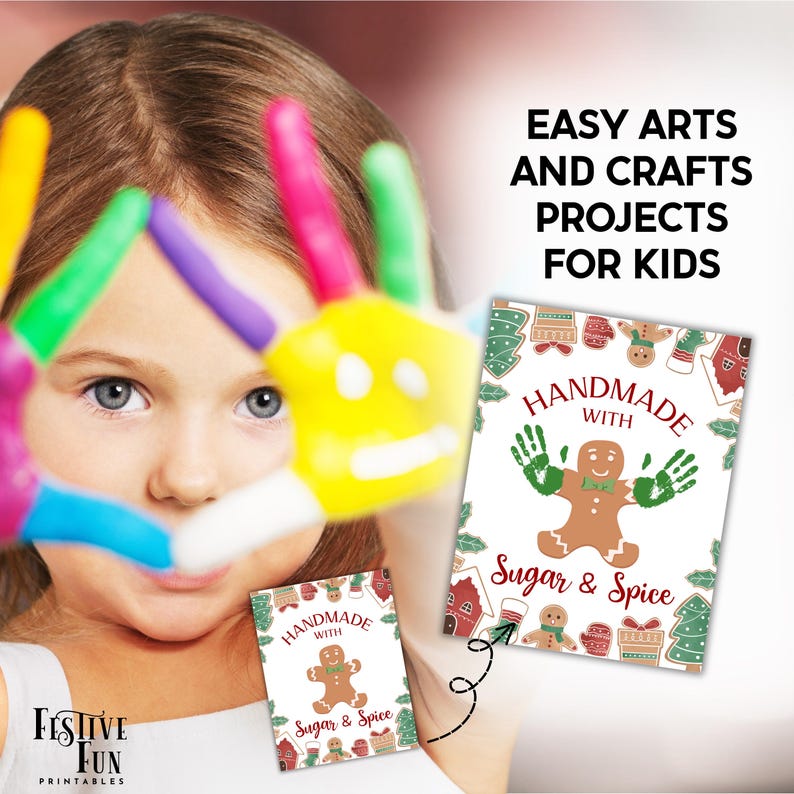 Winter Handprint Craft Bundle for Kids, 12 Printable Fingerprint Art ...