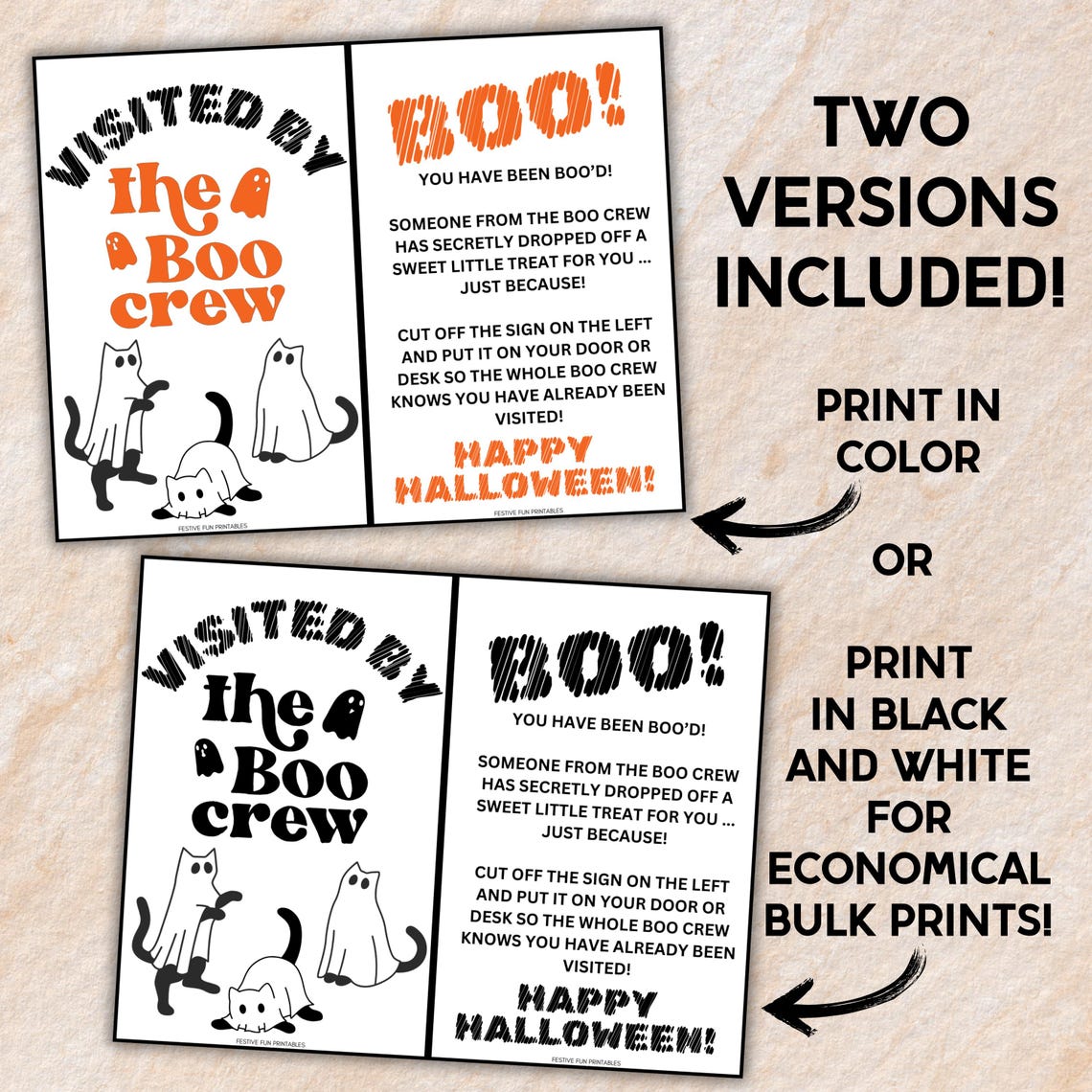Boo Crew Was Here Sign, You've Been Booed Printable Boo Basket Buddy ...