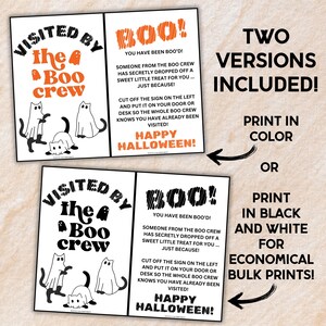 Boo Crew Was Here Sign, You've Been Booed Printable Boo Basket Buddy ...