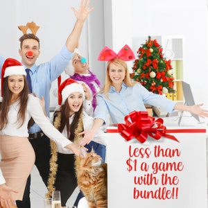 Mega Christmas Game Printable Bundle, Festive Holiday Party Activities ...