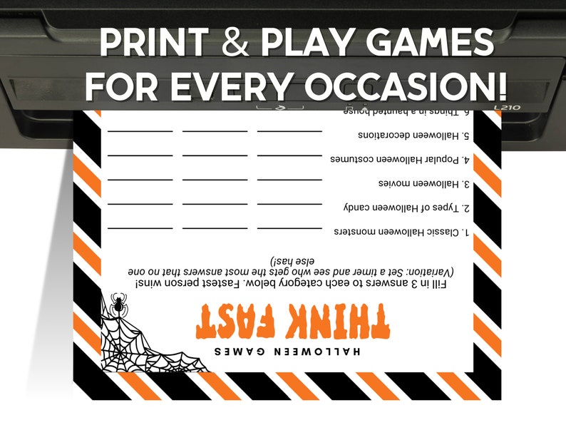 Halloween Left Right Story Gift Exchange Game, Printable Pass the ...