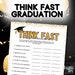 Graduation Think Fast Printable Game, Senior Night Grad Party Activity ...
