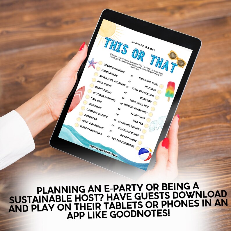 Summer This or That Game, Would You Rather Ice Breaker Activity ...