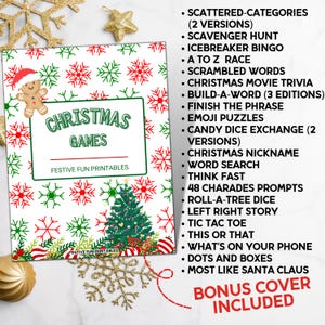 Mega Christmas Game Printable Bundle, Festive Holiday Party Activities ...