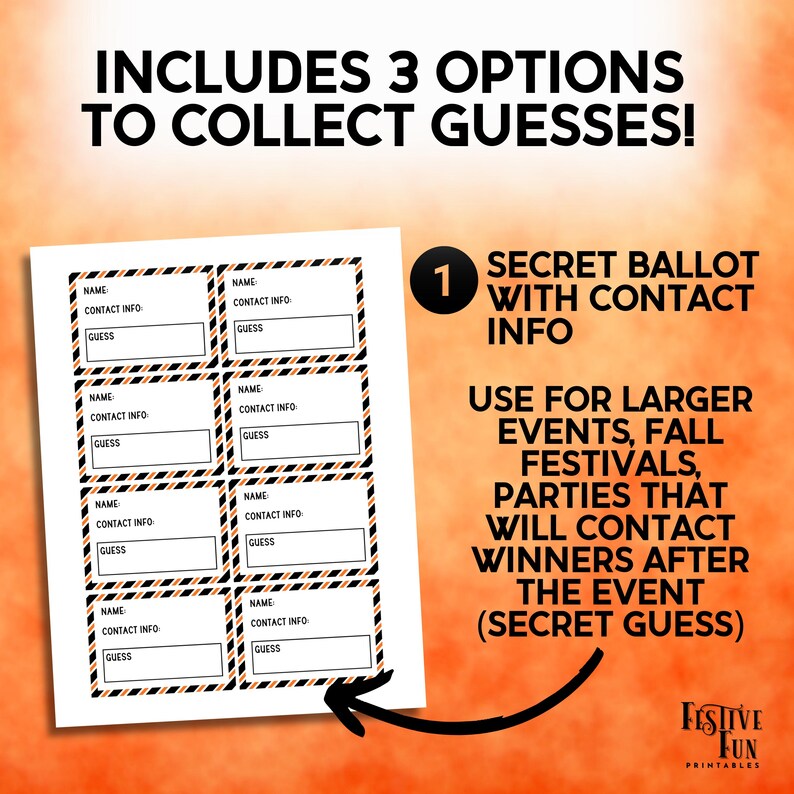 Guess How Many Candy Game Printable Bundle, Rhyming Poem Rules Sign and ...