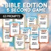 Bible 5 Second Game Printable Game for All Ages, Instant Download Game ...