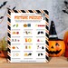 Halloween Emoji Picture Puzzles Game, October Fall Themed Icons and ...