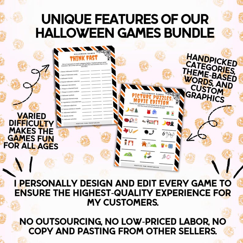 Ultimate Halloween Games Printable Bundle, Over 31 Halloween Trivia ...