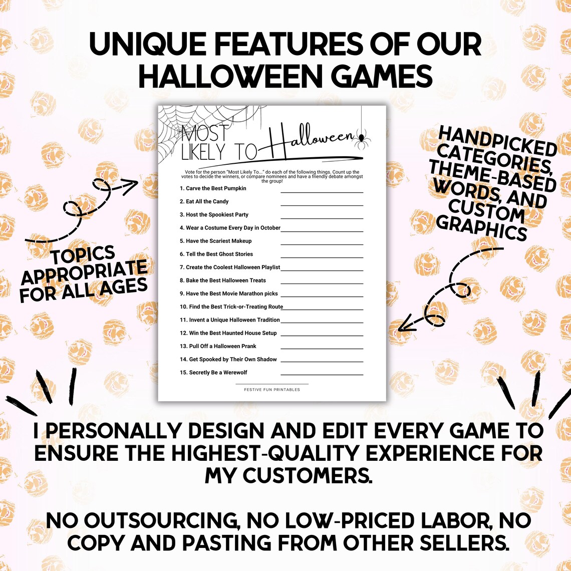 Halloween Most Likely to Superlatives, Funny Halloween Party and ...
