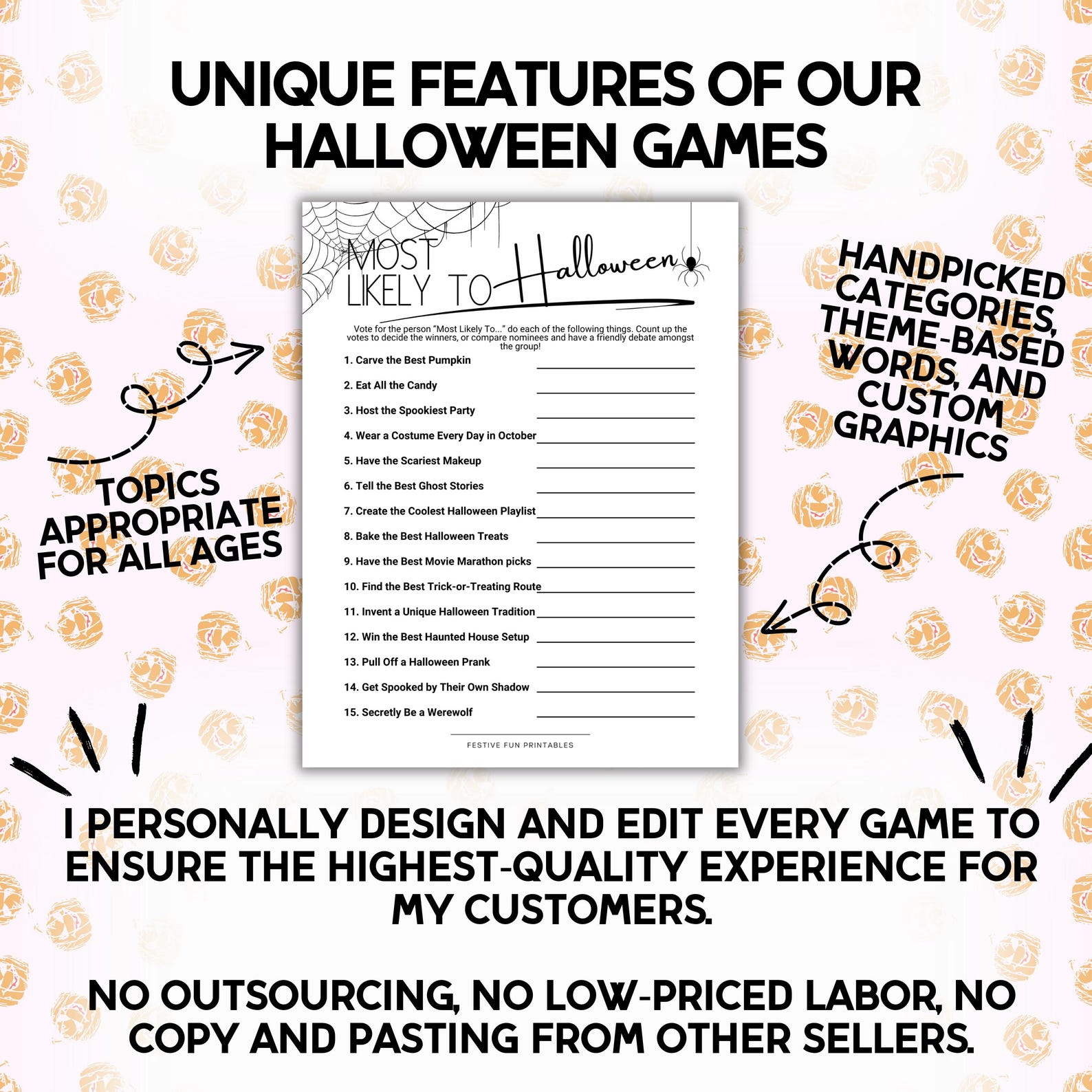 Halloween Most Likely to Superlatives, Funny Halloween Party and ...