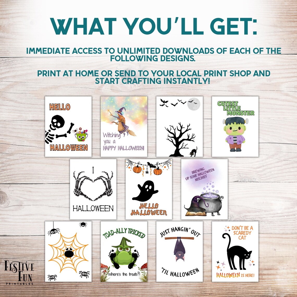 Halloween Handprint Crafts for Kids, Printable DIY Fingerprint Art ...