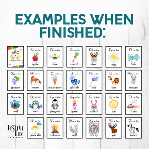 My First ABC Handprint Art Alphabet Book, Printable Finger Painting ...
