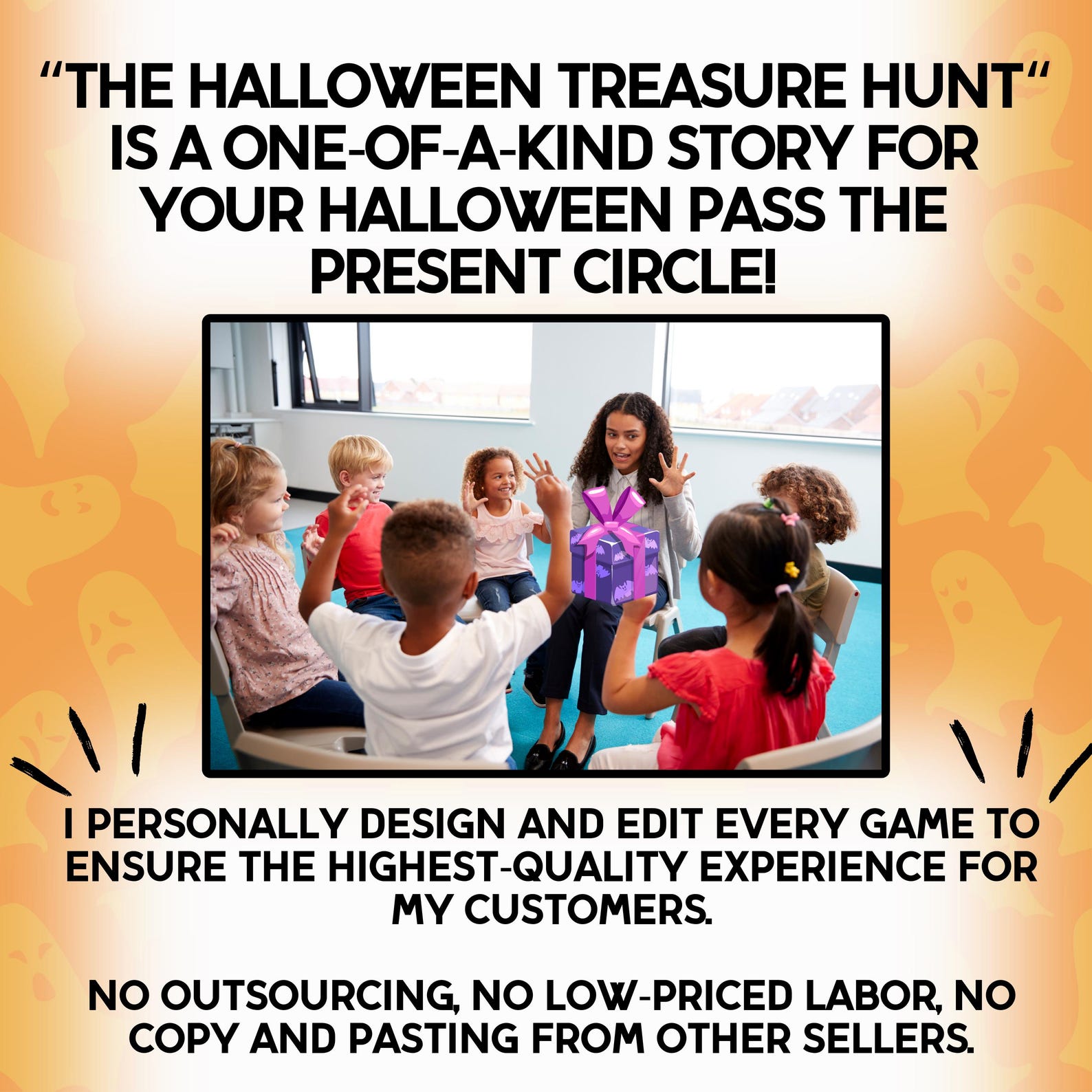 Halloween Left Right Story Gift Exchange Game, Printable Pass the ...