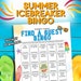 Find A Guest Icebreaker Bingo Summer Edition, Mix and Mingle Human ...