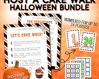 Halloween Cake Walk Sign Digital Print, Instant Download - Etsy