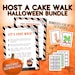 Halloween Cake Walk Game With Instructions, Numbers and Calling Card ...