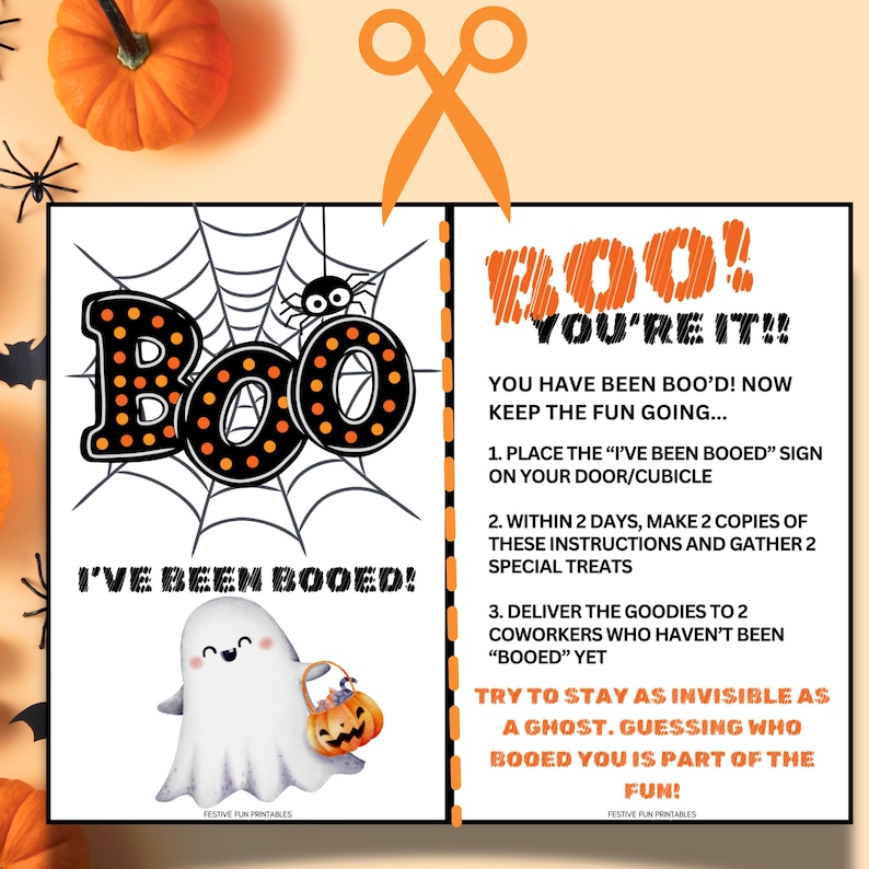 You've Been Booed Office Printable Boo Basket Game, Surprise Coworker ...
