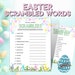 Easter Scrambled Words Printable Game for All Ages, Instant Download ...