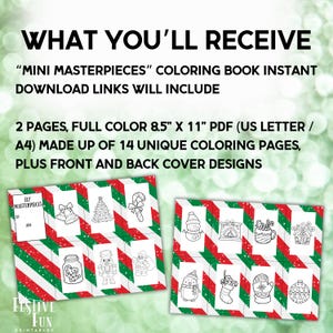 Elf Masterpieces Mini Coloring Book Activity, Christmas Santa's Helper ...