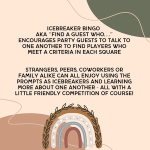 Find Someone Who Icebreaker Bingo, Mix and Mingle Conversation Starter ...