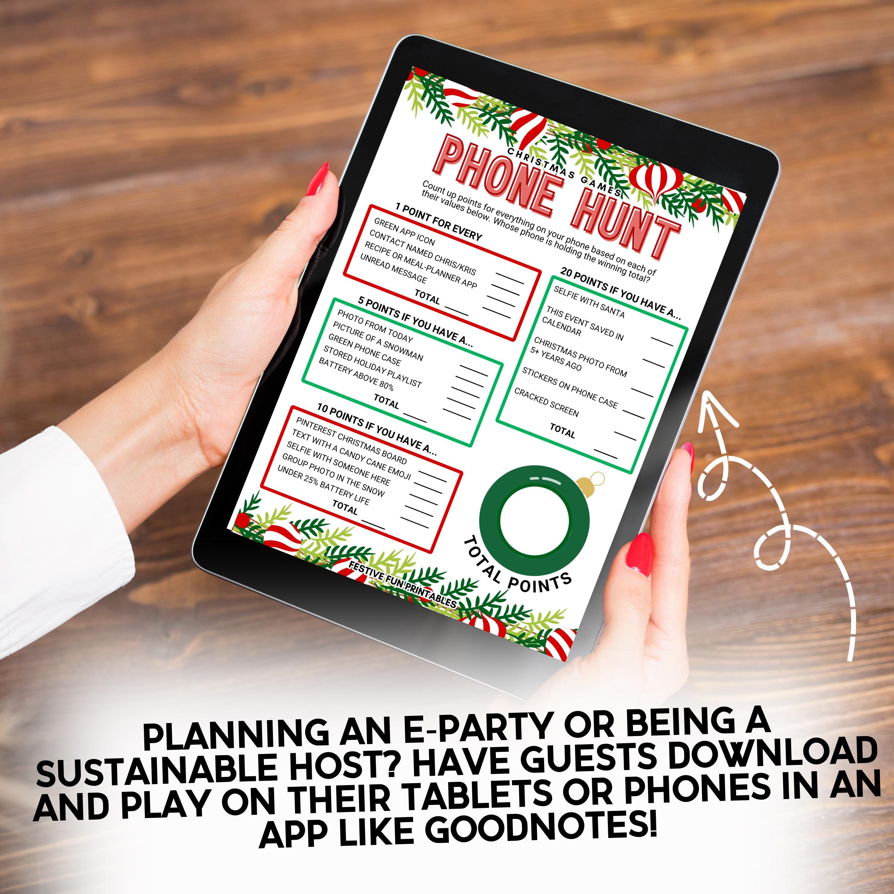 What's on Your Phone Christmas Edition, Printable Friendsmas Phone ...