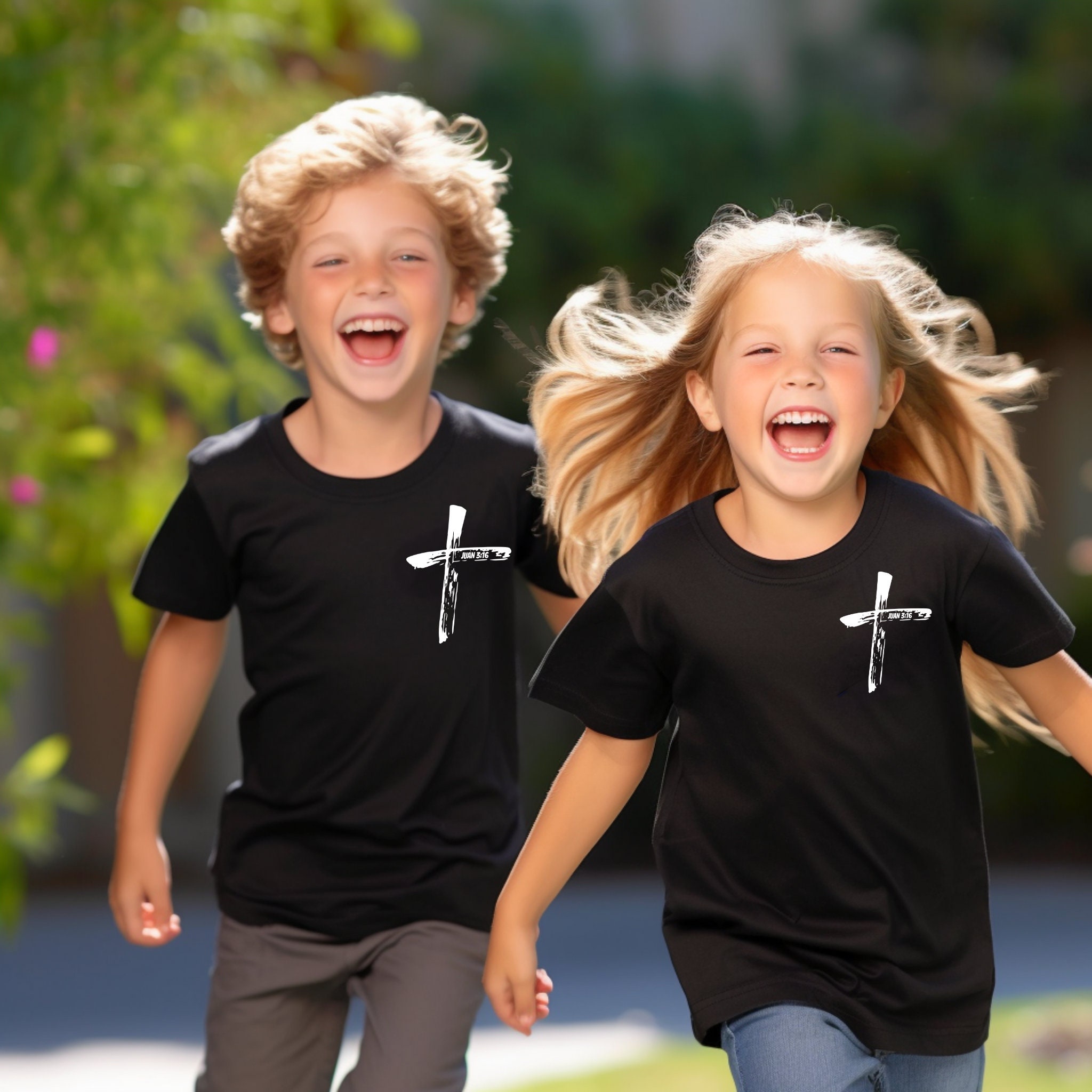 Juan 3:16 Kids Christian T-shirt, Easter Gift - Etsy