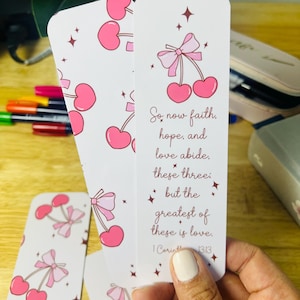 Christian Bookmark Set: Bible Verse Laminated Bookmarks, Faith Gift - Etsy
