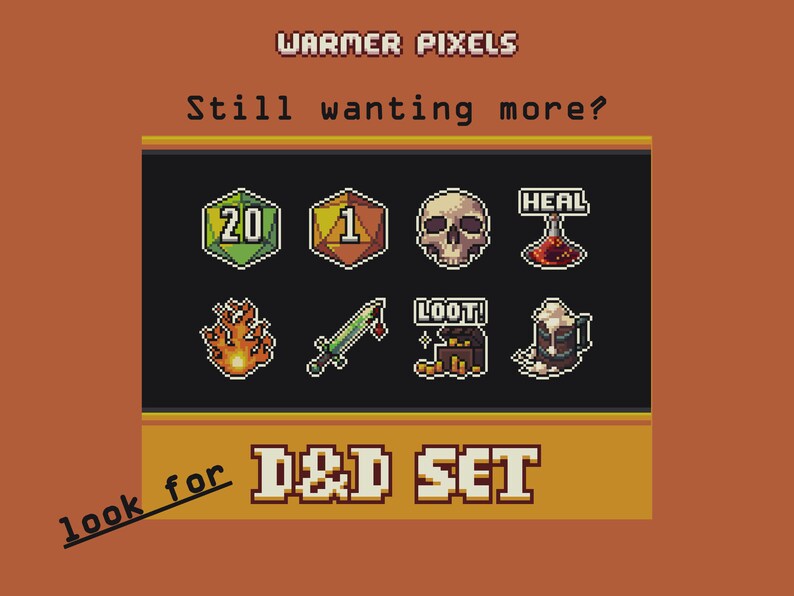 Pixelart Twitch Badges RPG Weaponry Set 1 Plus Badge Flairs Dnd Emotes ...