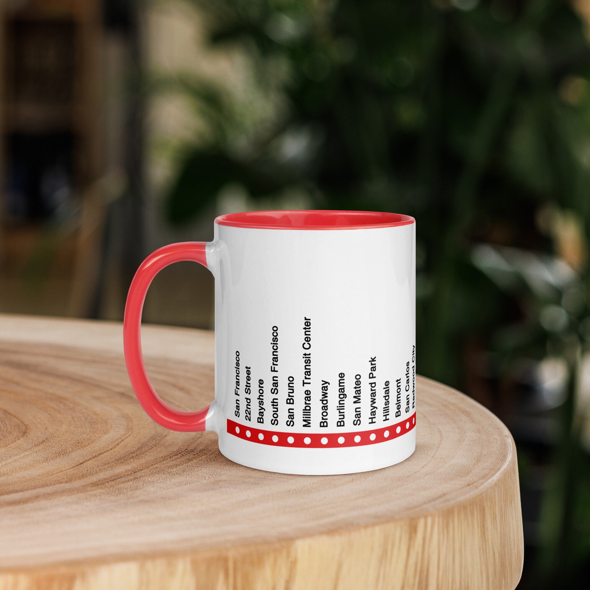 Caltrain Stations - Color-matched Mug - Etsy