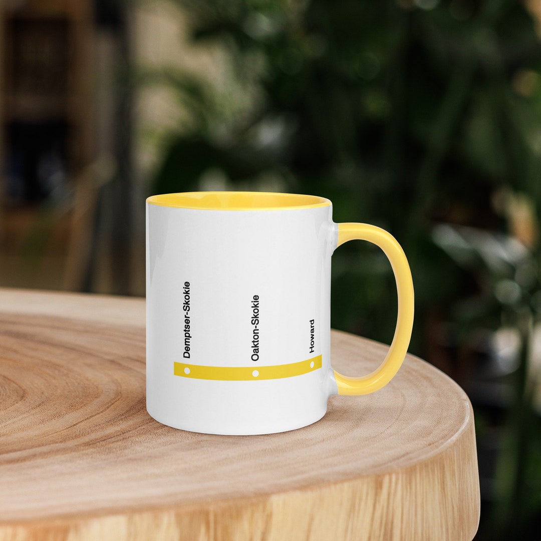 Chicago CTA - Yellow Line Mug - Etsy