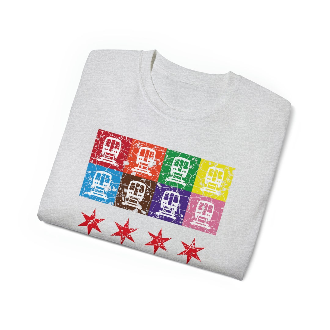 Chicago CTA - Colorful CTA - Tee - Etsy