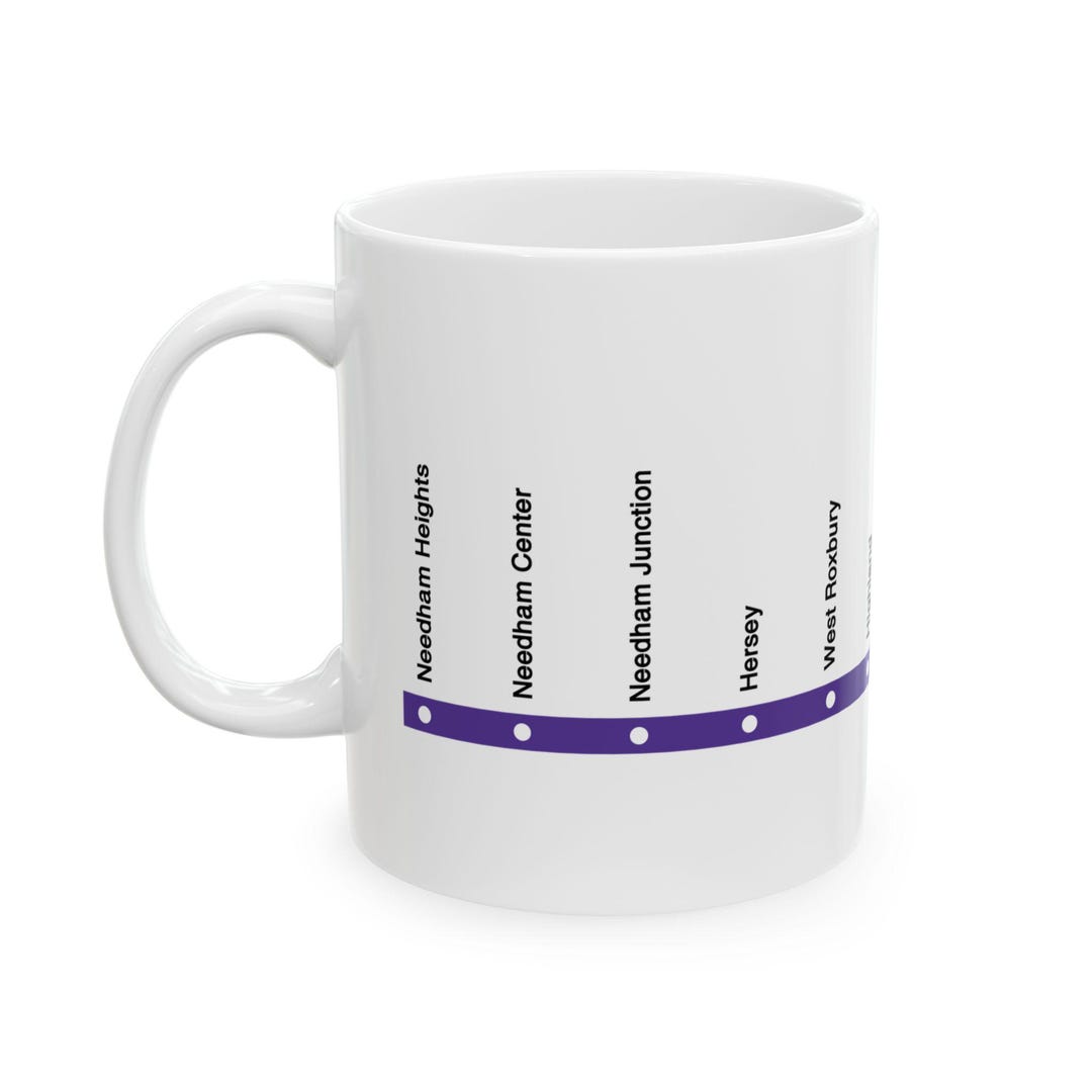 Boston MBTA Commuter Rail - Needham Heights Line Mug - Etsy