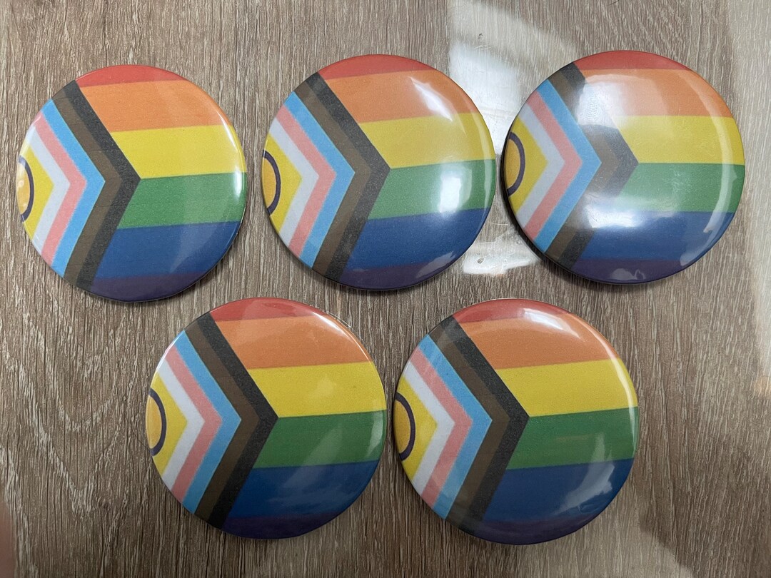 LGBTQ Pride Flag 3 Different Types of Buttons - Etsy